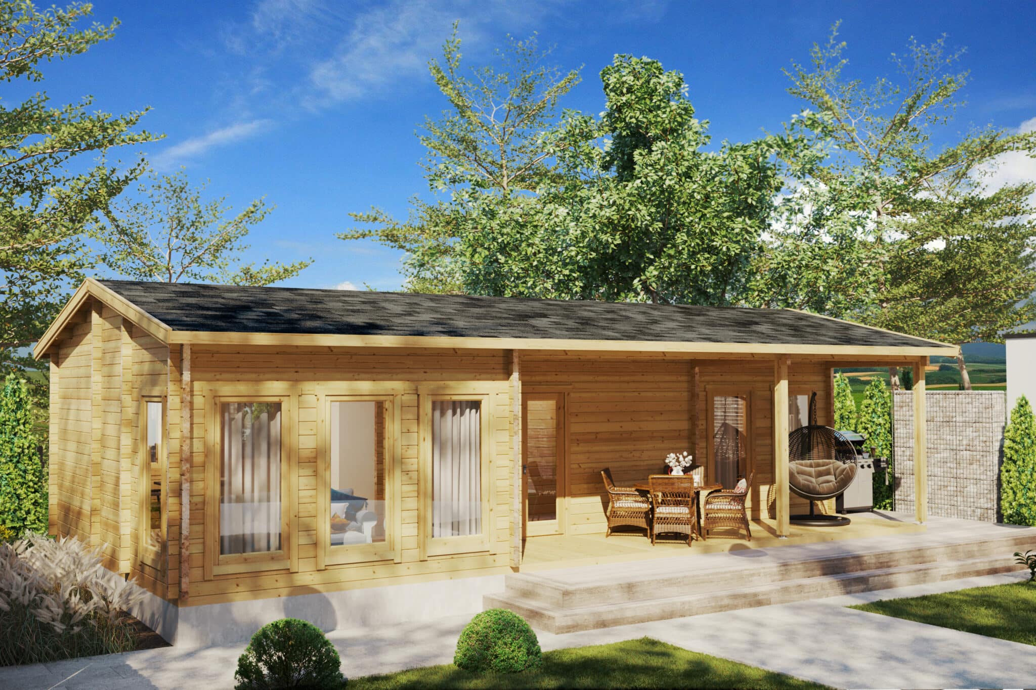 Flat Log Timber Homes Log Home Projects – Baywest Manufacturing Inc