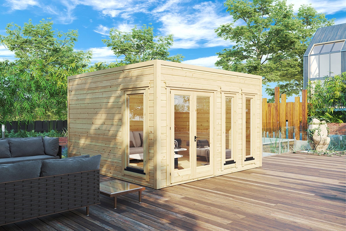 Contemporary garden office pod "Olivia" - Summerhouse24 Ireland
