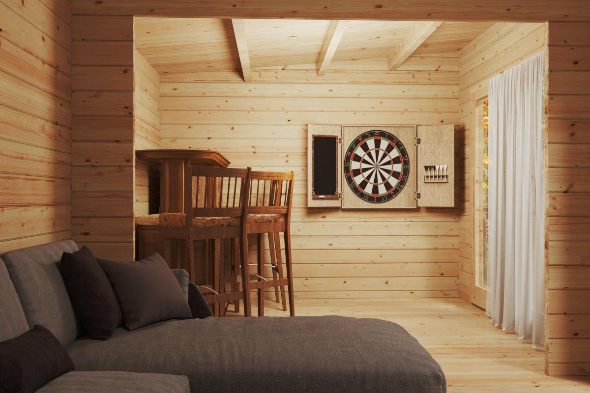 Garden room with side shed "Liam Plus" - Summerhouse24 Ireland