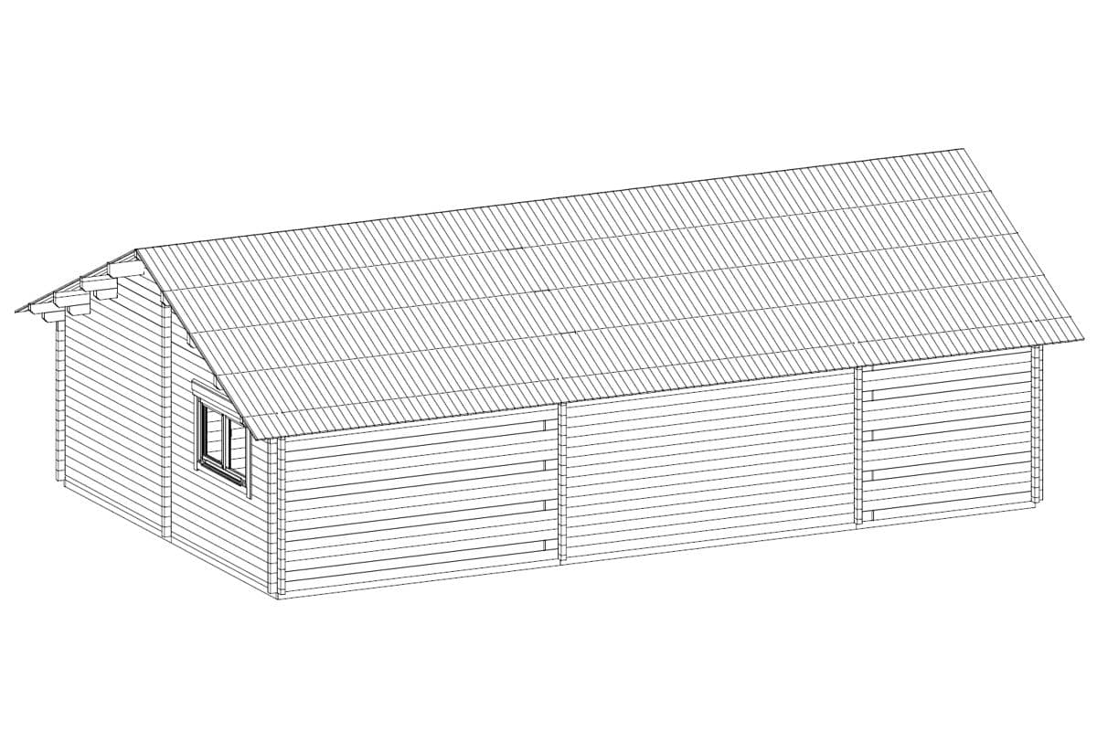 Large 2 bedroom log cabin "Dune" - Summerhouse24 Ireland