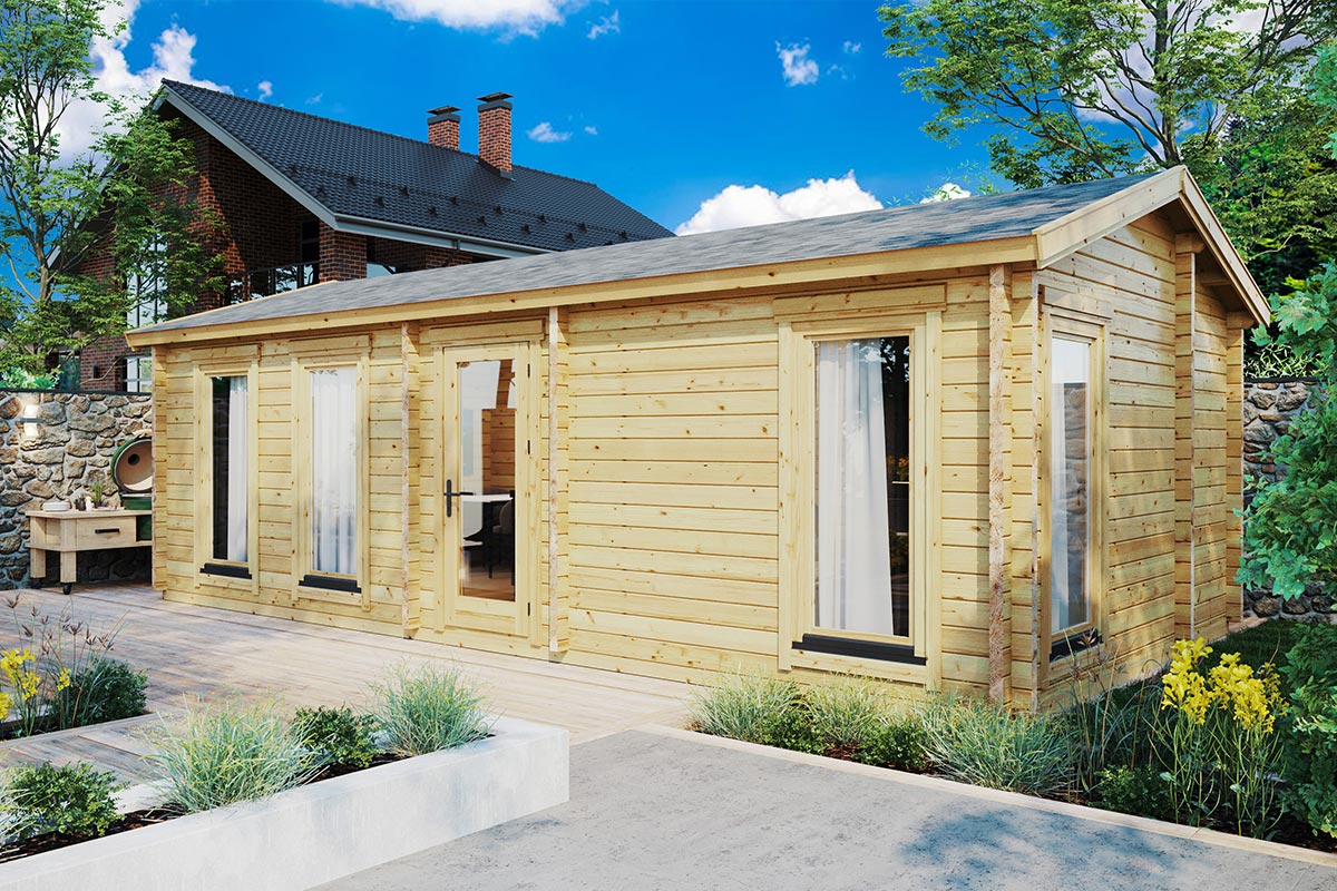 One bedroom granny flat cabin"Holiday M" - Summerhouse24 Ireland